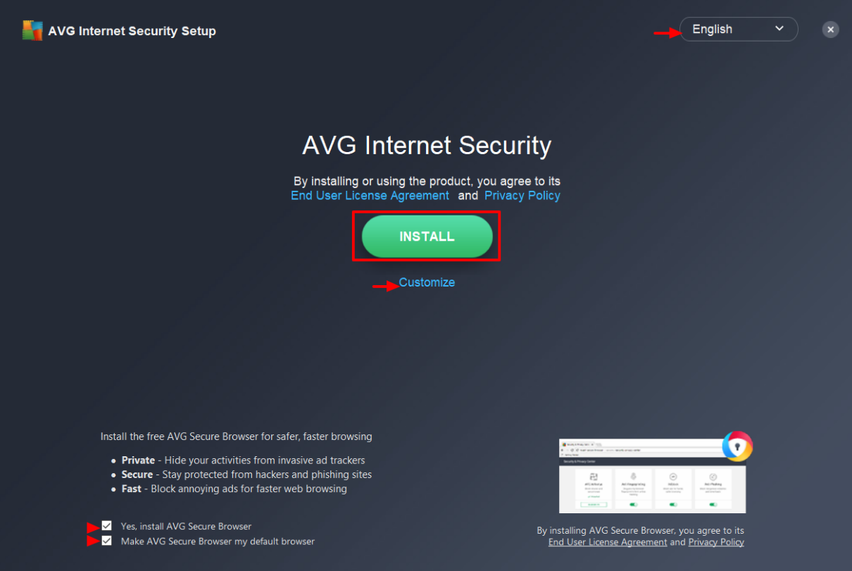How To Install and Activate AVG Internet Security - Techlover Enterprises